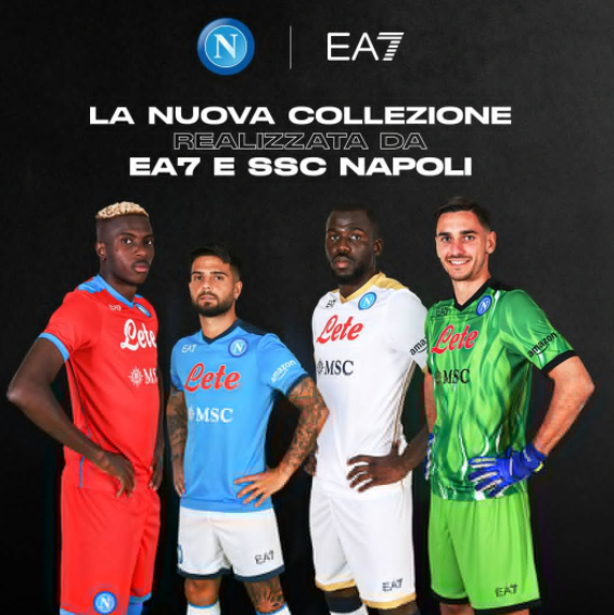 In vendita da oggi la nuova collezione EA7-SSC Napoli - il Napolista